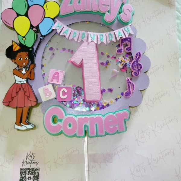 Shaker Cake Topper Poke Mon Topper Custom Topper Birthday Topper Girl ...