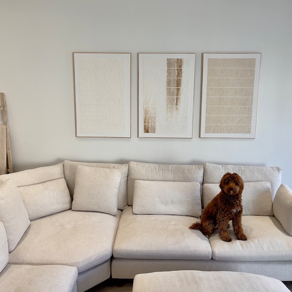 HALF MOON Textured Plaster Wall Art Minimalist Art White Textured Wall ...