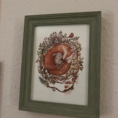 Whimsical Art, Fox Art, Rabbit Art, Cottagecore Art, Whimsy Art ...