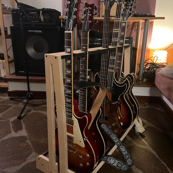 Rack for Multiple Small Guitars, Stand for Small Guitars, Hanger ...