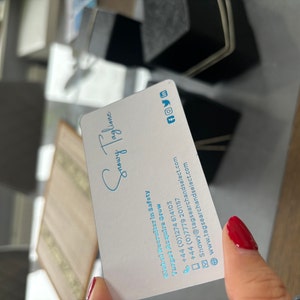 100 Luxury Gold Foil Business Cards Design and Print, QR Calling Cards ...