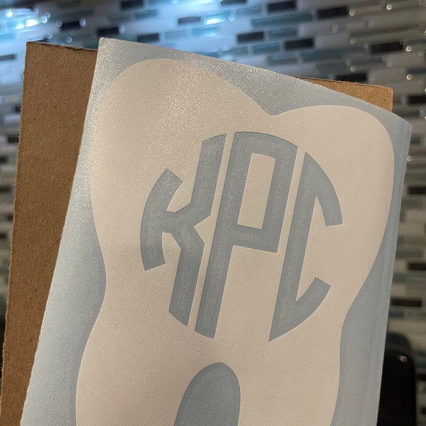 Gavel Monogram Decal - Etsy