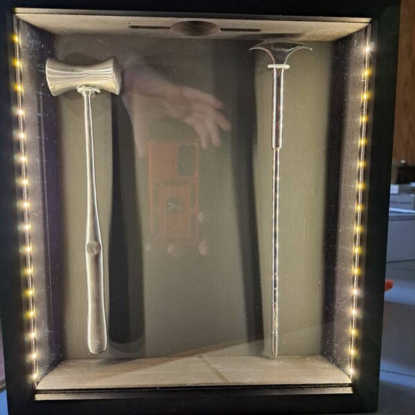 Lobotomy Orbitoclast & Hammer Surgical Medical Tools Shadowbox With ...