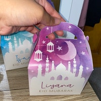Eid Celebration Gift / Treat Box Personalised Children’s Party Box Gift ...