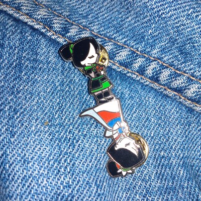 Mulan Inspired Hard Enamel Flip-pin - Etsy