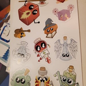 Cute Dice Sticker Packs Cute Dnd Gift Kawaii Gift for Dm Dungeons ...