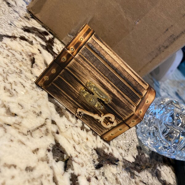 Beachy Coastal Nautical Shabby Chic Rustic Wedding Ring Box Gift Box ...