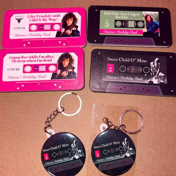 Cassette Tape Theme Wedding Favors for Guests, Wedding Souvenir, Bottle ...