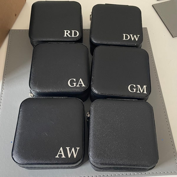 Personalized Groomsmen Watch Box Custom Jewelry Storage Case ...
