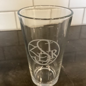 Custom Designed Glasses Custom Logo Glass Etched Glassware - Etsy