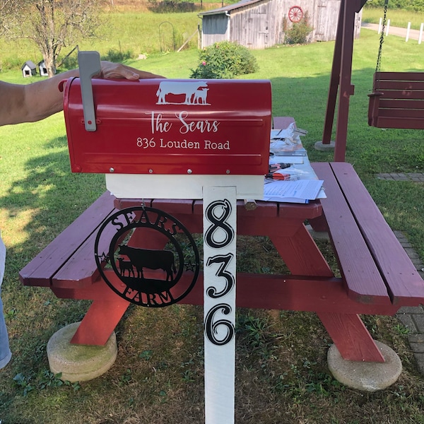 Cow Calf Metal Sign, Custom Cow/calf, Farmer Sign, Personalized ...