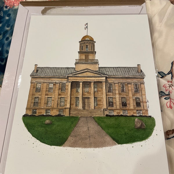 Ames Iowa Bar Watercolor Art Print AMES IA - Etsy