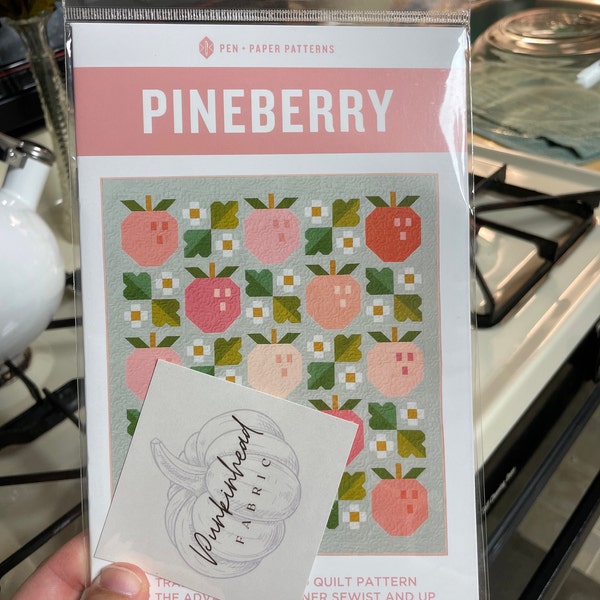 Pineberry Quilt Pattern by Pen + Paper Patterns - PAPER Pattern, Modern Quilt Pattern, Book ...