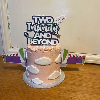 Two Infinity and Beyond Birthday Cake Topper, Custom Toy Story Cake ...