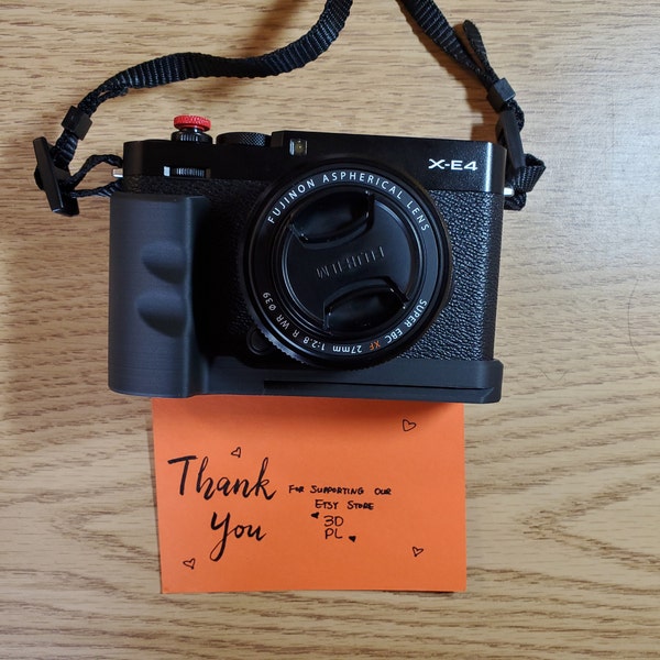 Fujifilm X-E4 Hand Grip With Built-in Thumb Rest | XE4 | 3D Printed L ...