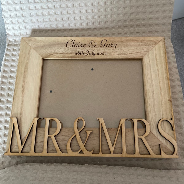 Personalised Wedding Papercut Frame, Bride & Groom Floating Effect ...