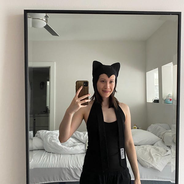 Cat Bonnet (red Velvet) - Etsy