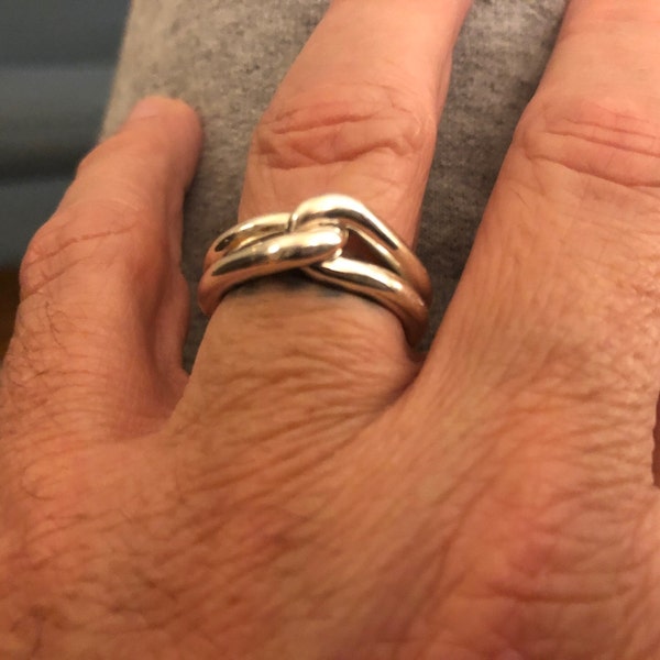 Men Silver Ring, Infinity Man Ring, Men Eternity Ring ,men's Engagement ...