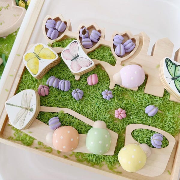 Sensory Play Tray, Rocket Sensory Bin Tray, Wood Sensory Boards ...