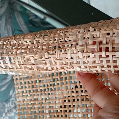 Rhombic Pattern Natural Cane Sheet Rattan Closed Weave Cane - Etsy