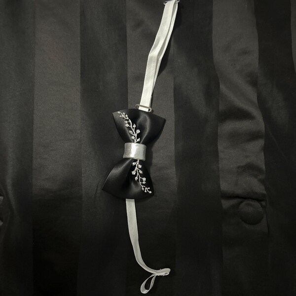 Black and Rose Gold Mens Satin Butterfly Bow Tie, Formal Black Bowties for Men Bowtie, Wedding ...