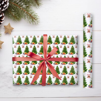 Wrapping Paper Canva MOCK UPS, 10 Bow Options, Add Your Own Background ...