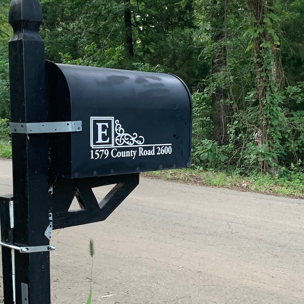 Mailbox Decal #10 - Custom Personalized Vinyl Mailbox Decal - SET OF 2 ...