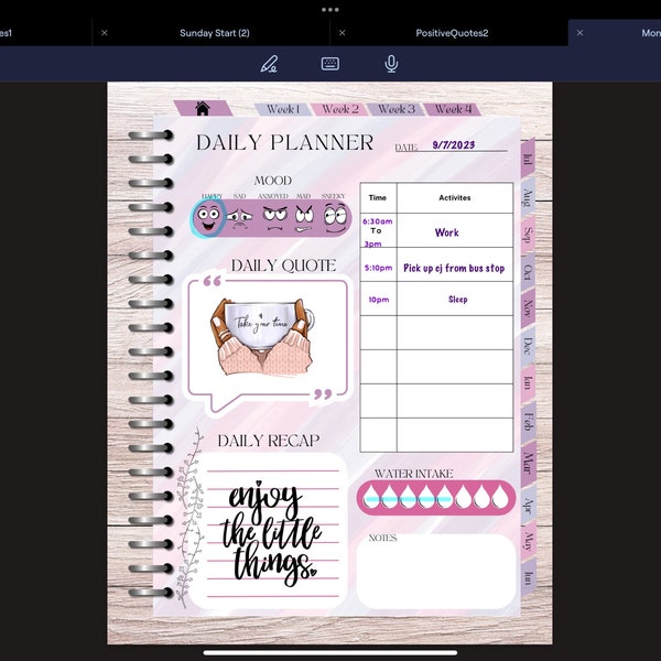 Goodnotes Stickers Neutral, Goodnotes Planner Stickers, Cute Pre ...