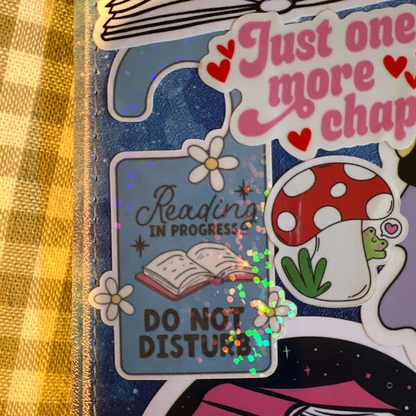 Book Sticker | Do Not Disturb Reading in Progress Sticker | Kindle ...