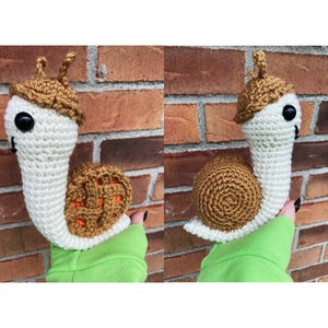 Crochet Pumpkin Pie Snail Pattern Crochet Snail Plush Fall - Etsy Canada