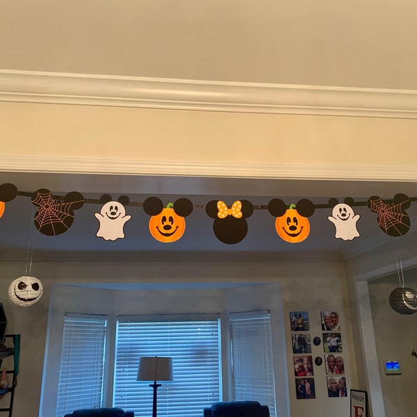 Disney Inspired Halloween Banner | Disney Banner L Halloween Decoration ...