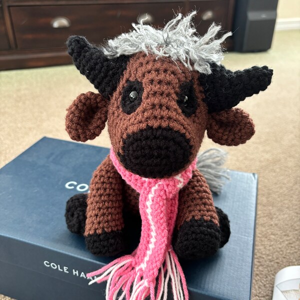 Mini Bison, Mini Bison Crochet Pattern, Crochet Pattern, Crochet Bison ...