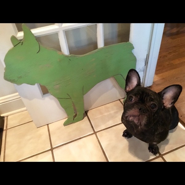 French Bulldog Sign Large Size Decor Oversized Frenchie Dog Wall Art ...