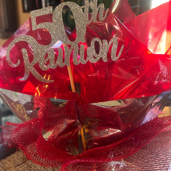 Set of 3 50th Reunion, 50th Class Reunion Decoration, 50th High School ...