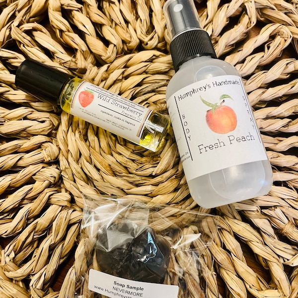 FRESH PEACH Body Spray, Handcrafted Perfume Room and Linen Spray 2 Oz ...