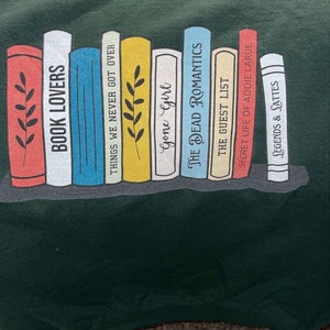 Custom Bookshelf Sweatshirt, Booktok Merch Personalized Books Sweater ...