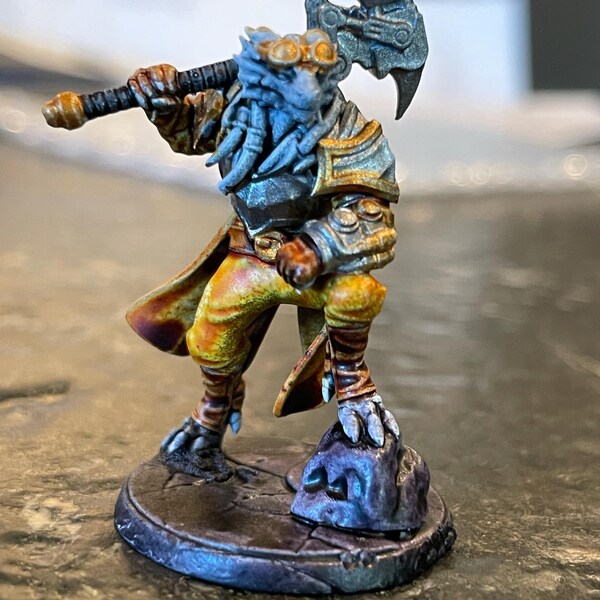 Orc Orog / Half-orc Fighter Barbarian DND Resin 28mm Scale Dungeons ...