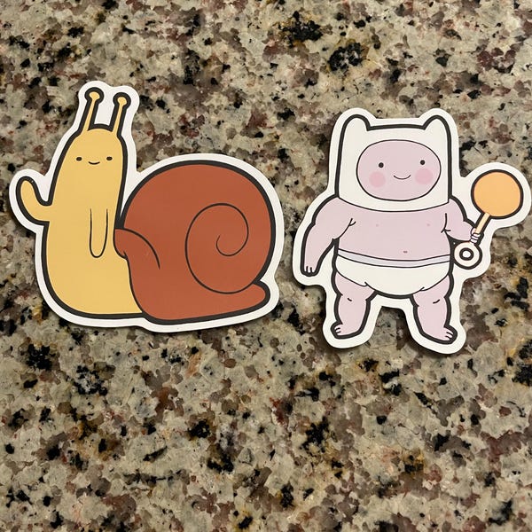 Adventure Time Snail Sticker + Free Shipping + Free Fionna and Cake ...