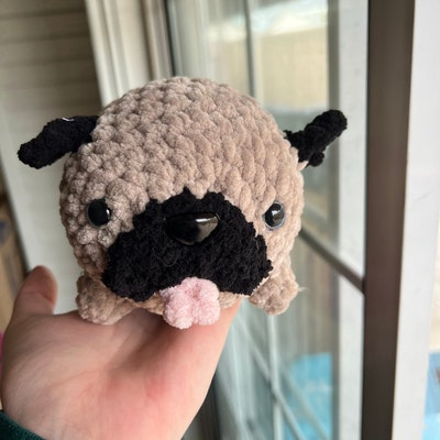 The Pug Crochet Pattern , Amigurumi Pattern, Crochet Pug Plushie Toy ...