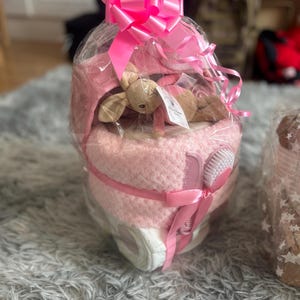 Baby Girl Hamper Basket, Luxury Baby Shower Gift, Baby Hamper, Baby ...