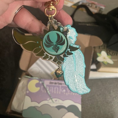 Kazuha Vision Keychain Anemo Genshin Impact Venti Xiao Aether Heizou - Etsy