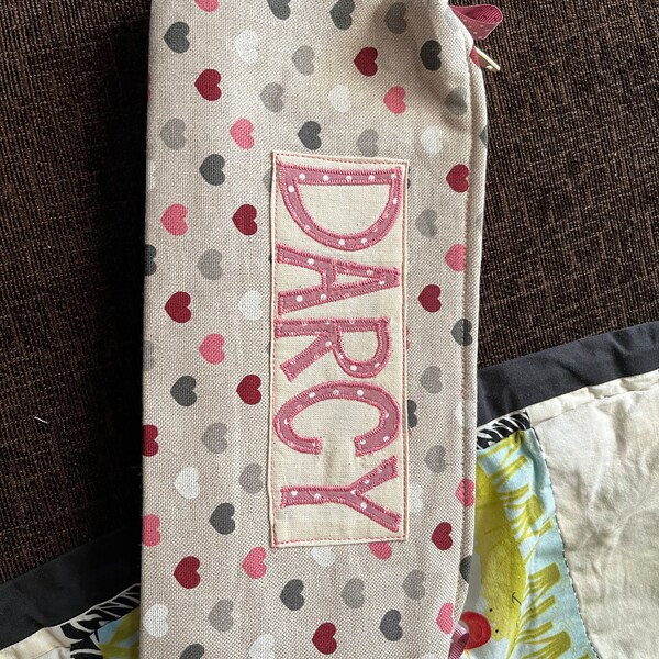 Handmade Labrador Dog Fabric Zip Coin Purse / Wash Bag / Cosmetic Bag ...