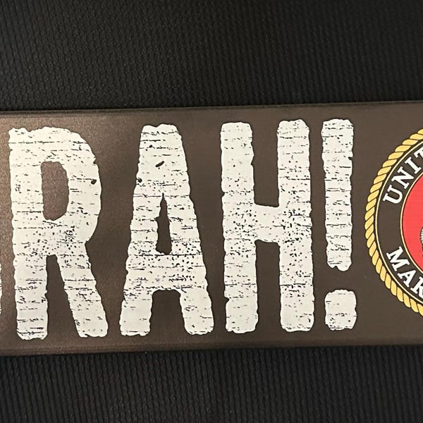 USMC OORAH! Wood Sign – Officially Licensed Marine Corps Wall Art ...