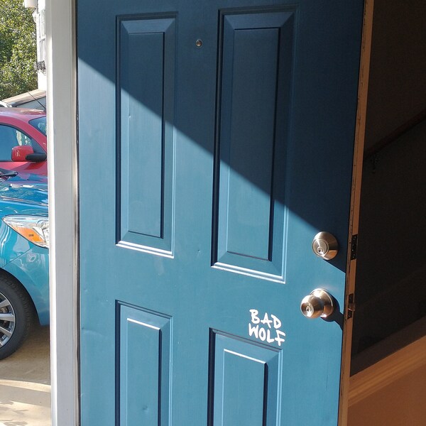 Bad Wolf Decal, Bad Wolf Laptop Tablet Sticker, Bad Wolf Car Window ...