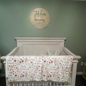 Large Wood Name Sign, Nursery Name Sign, Girl Name Sign, Above Crib ...
