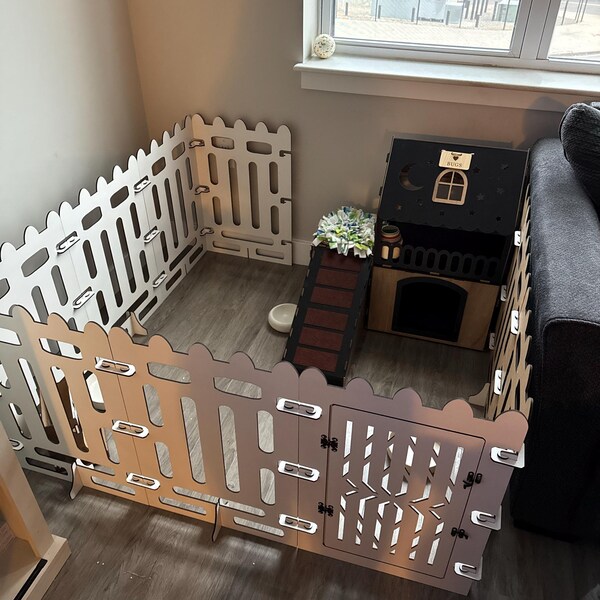 Elegant Bunny Castle With Twin Towers: Two-story White Pink Palace ...