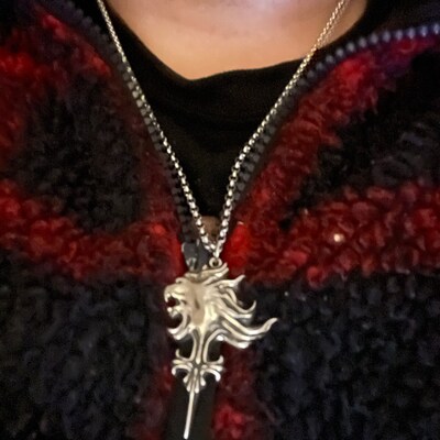 Final Fantasy VIII Large Squall Leonhart Griever Necklace Sterling ...