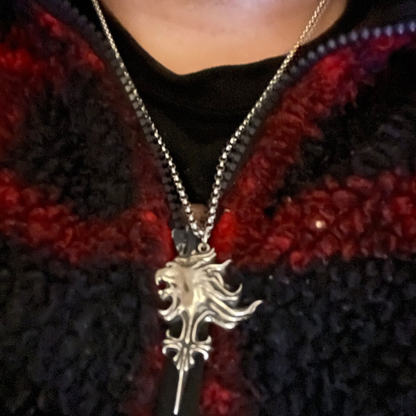 Final Fantasy VIII Large Squall Leonhart Griever Necklace Sterling ...