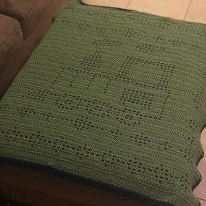 Filet Train Blanket Crochet Pattern PDF FILE ONLY the | Etsy