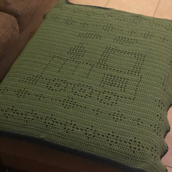 Filet Train Blanket Crochet Pattern *PDF FILE ONLY* the Lavender Chair ...